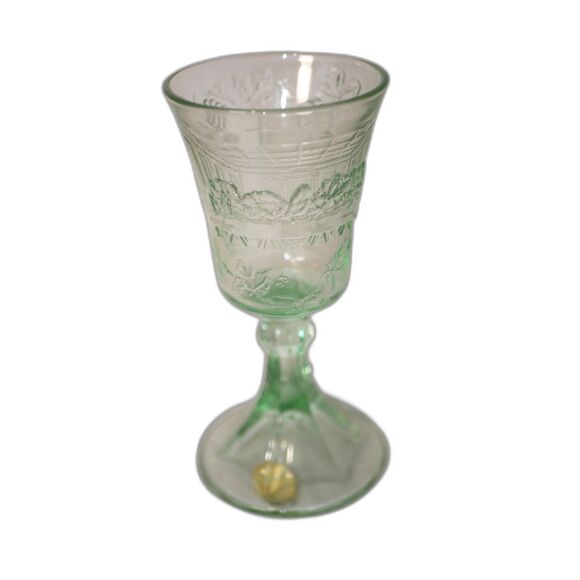 Kitchen | Vtg Religious Last Supper Cup Wine Glass Goblet Chalice ...